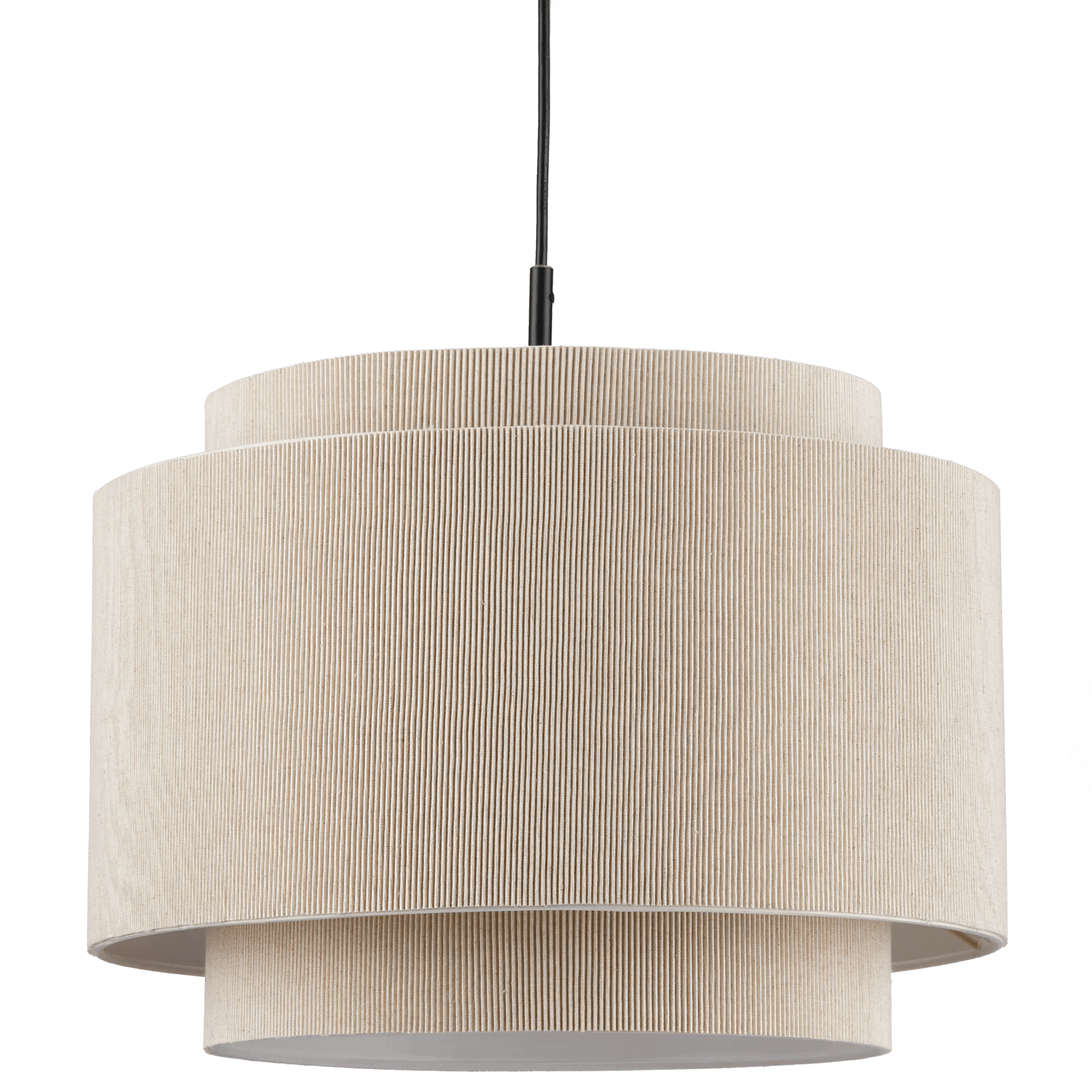 Click here for Bouclair Black And White Ribbed Beige Ceiling Lamp... prices
