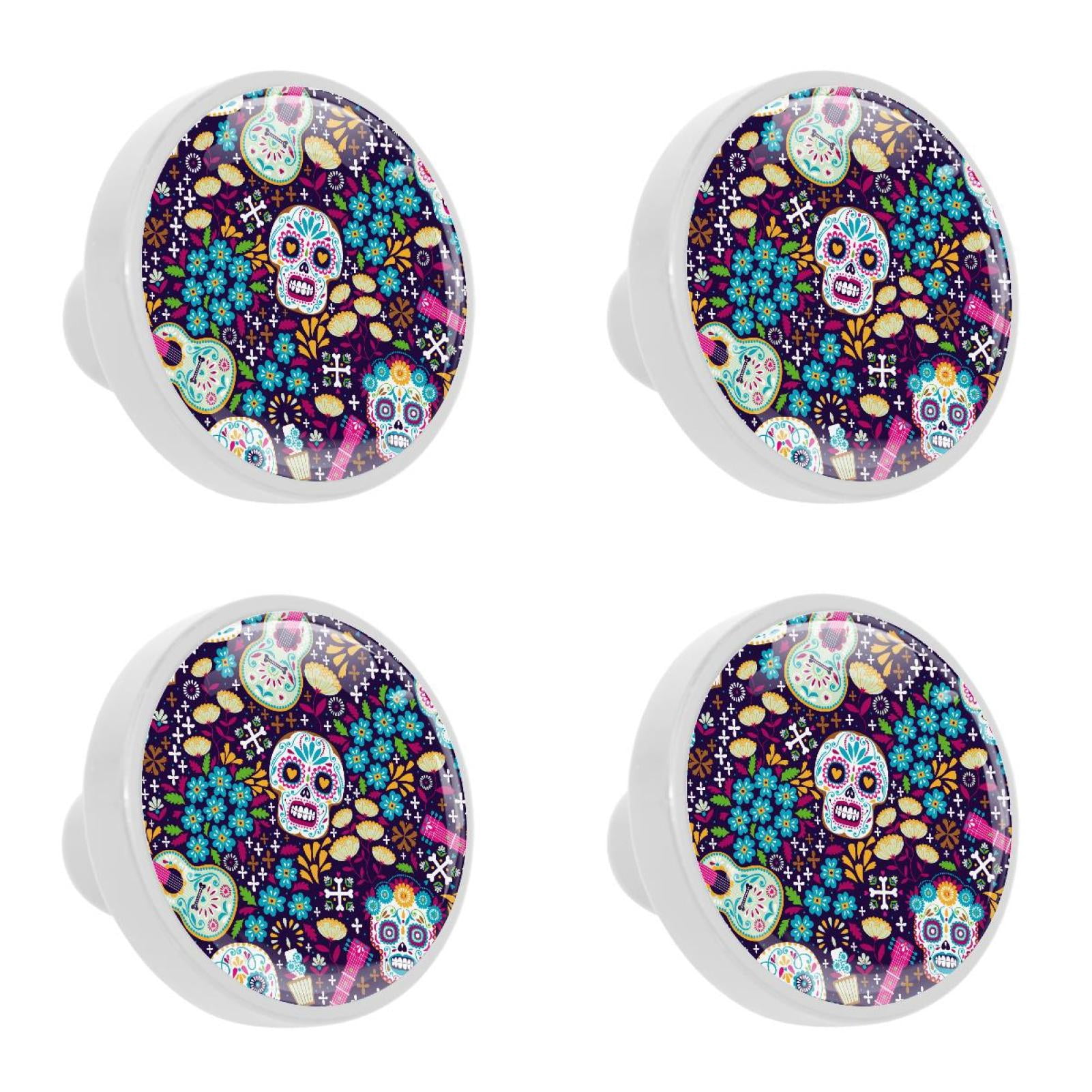 4 Pcs Skull Knobs for Kitchen Cabinet Cupboard Dresser Bookcase Drawer ...