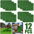 12 Pack 24x16 Inch Artificial Boxwood Hedge Panels - 32 Sq Ft Coverage ...