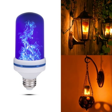 2-Pack LED Flame Effect Fire Light Bulbs E26 Flickering Fire Atmosphere ...