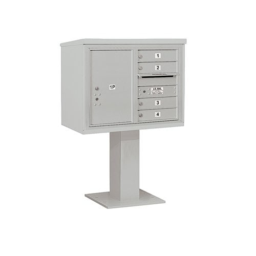 Salsbury Industries Pedestal Mounted 4 Unit 6 Door Front Load 4C ...