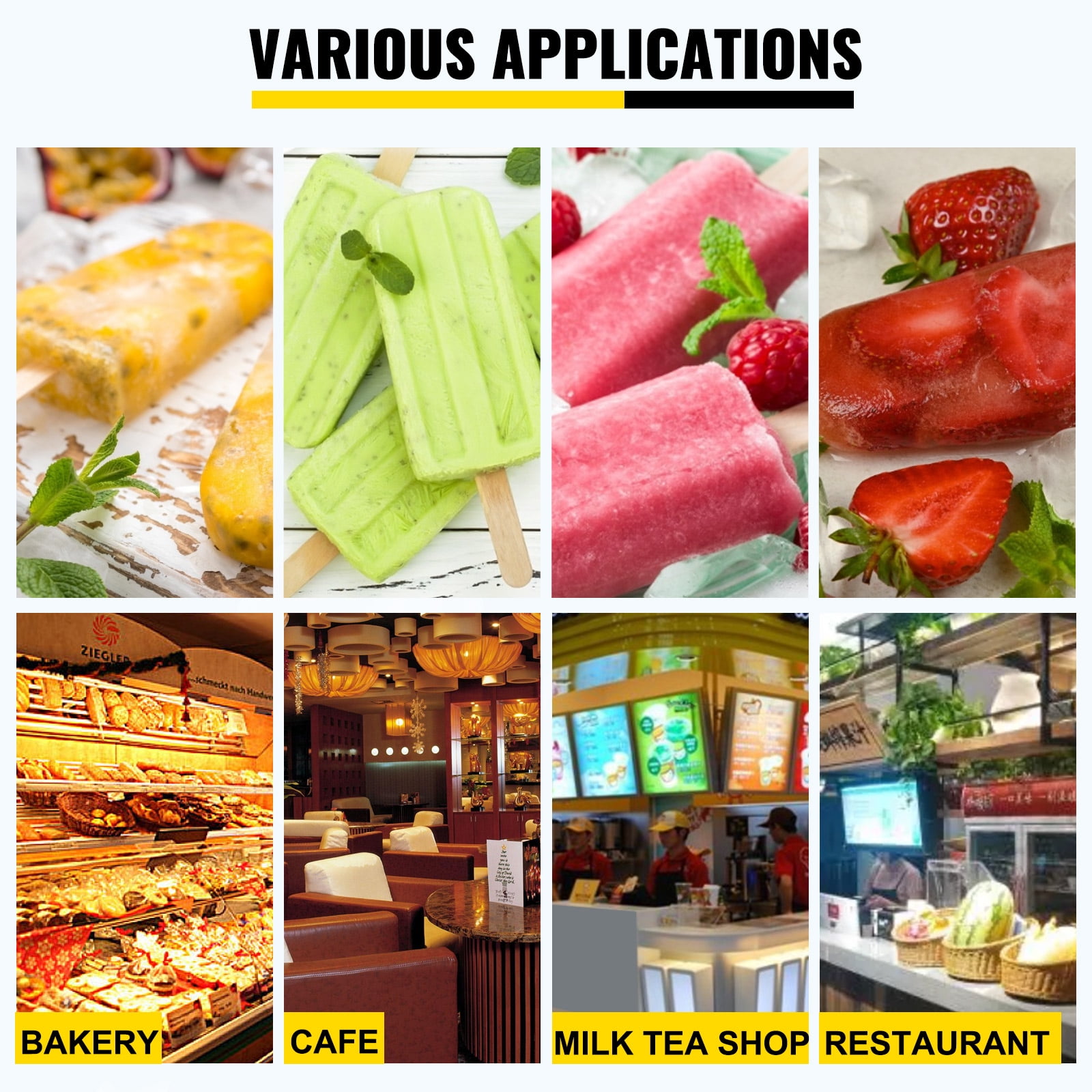 Buy VEVOR Commercial Popsicle Machine Single Model Set Commercial Ice ...