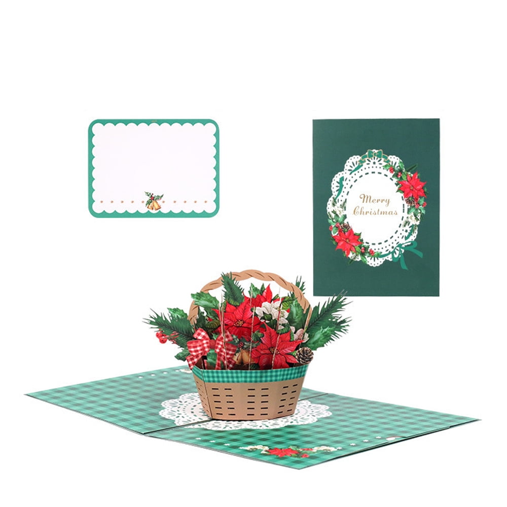 Christmas Greetings Pop Up Card,Christmas Cards, Kids Christmas Card ...