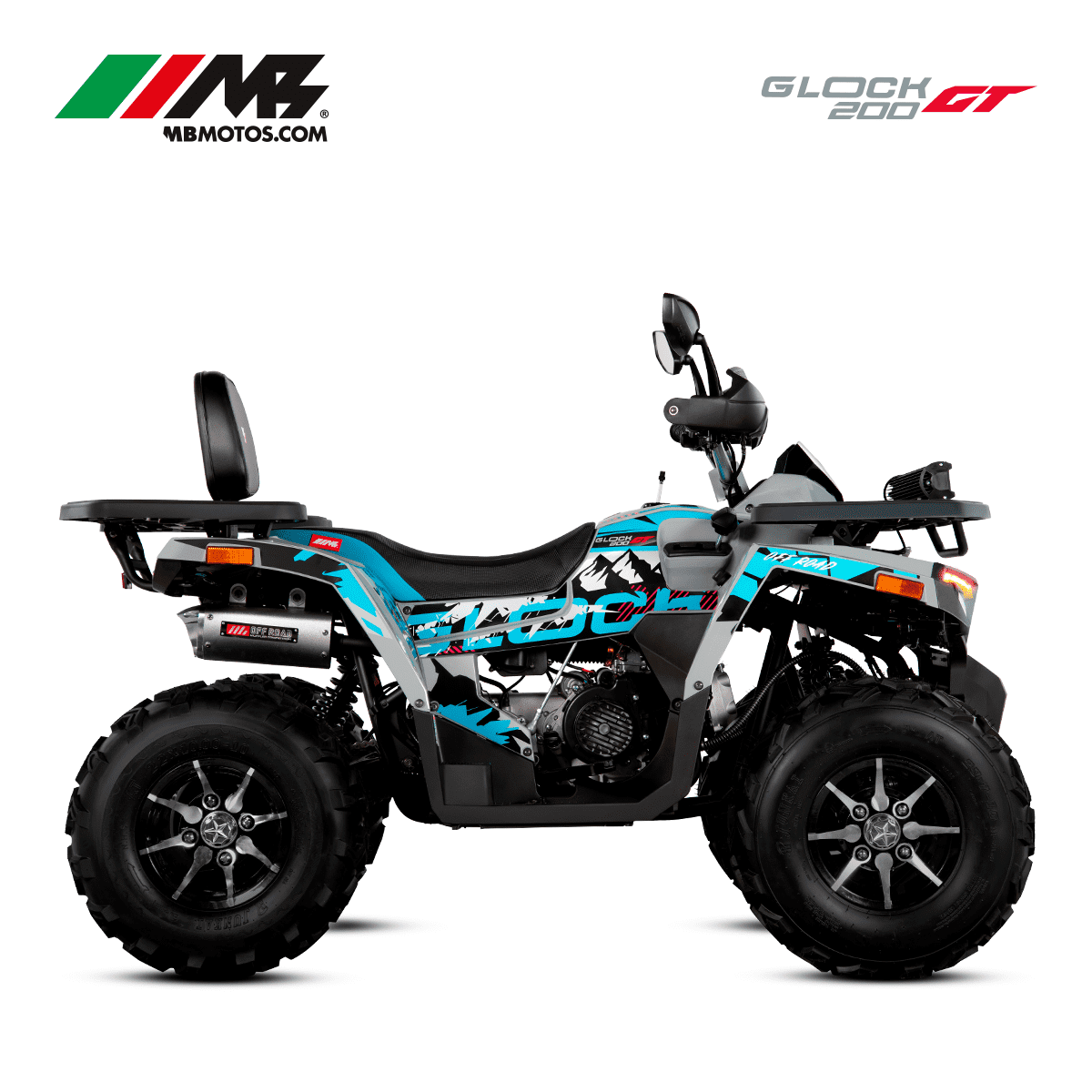 ATV Cuatrimoto MB Motos Glock 200cc Azul 2025 | Bodega Aurrera en línea