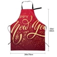 Cauagu Happy New Year2 Aprons with Pockets,Waterproof Apron for Women ...