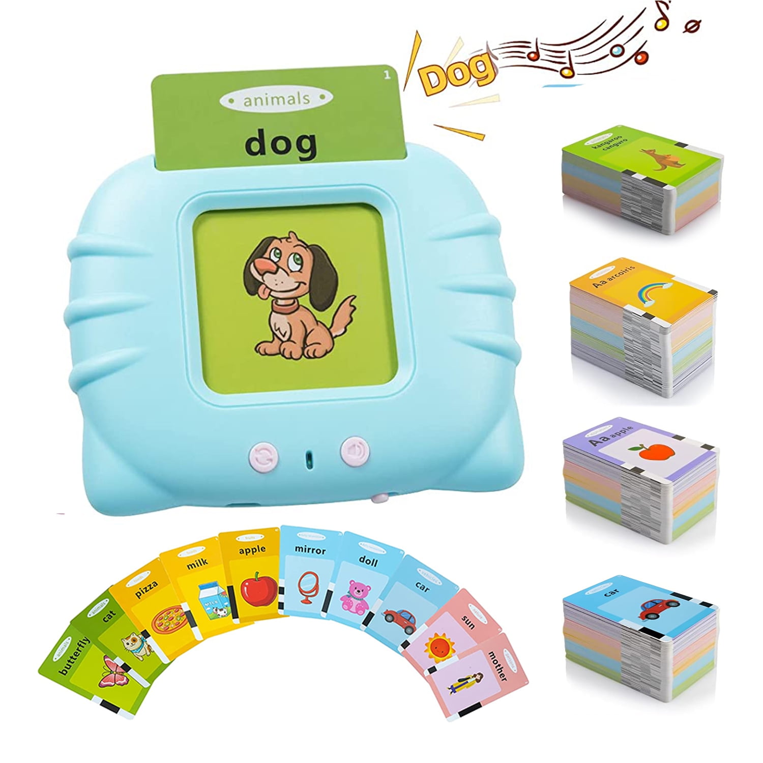 Talking Flash Cards,Kids Toddler Flash Cards with 224 Sight Words ...