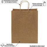 Prime Line Packaging Brown Paper Bags with Handles, Gift Bags Assorted ...