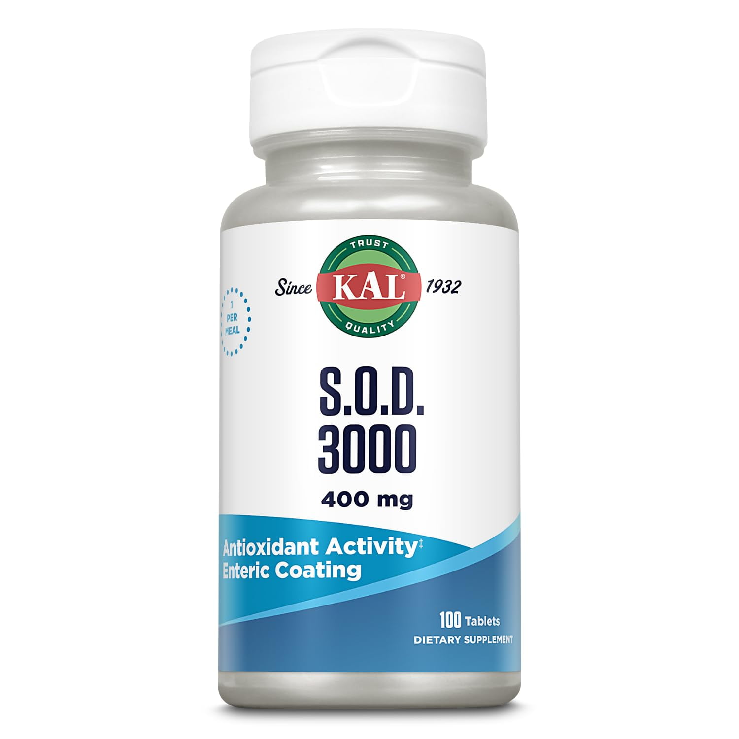 Suplemento antioxidante KAL S.O.D. 3000 400 mg 100 comprimidos ...