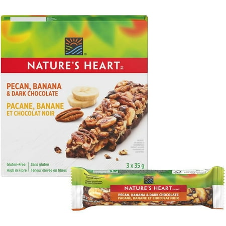 NATURE’S HEART™ Pecan, Banana & Dark Chocolate Nut Bars | Walmart Canada