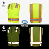 ProtectX High Visibility Reflective Safety Vest for Men Women Class 2 ...