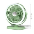 USB Fan Desk Fan 2 Speed Adjustable Rotation Strong Wind Desktop ...