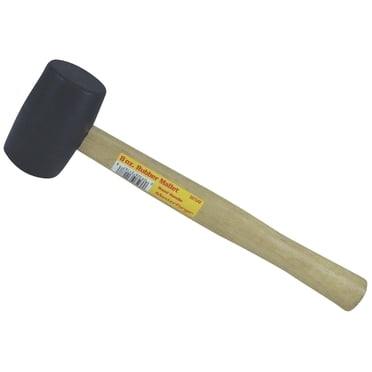 STANLEY 51-104 16 oz Rubber Mallet with Molded Wood Handle - Walmart.com