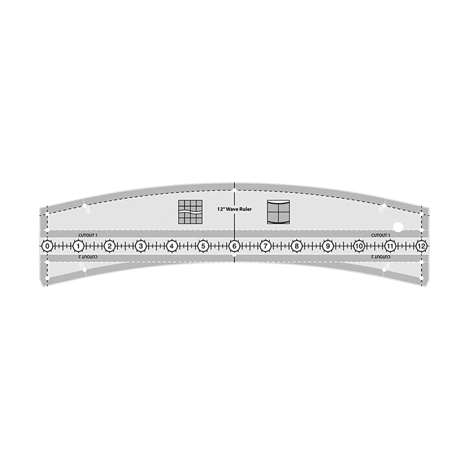 Wave Quilt Ruler Waves Edge Ruler Clear Quilting Ruler Templates for ...