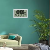 Atomic Digital Wall/Desk Clock with Indoor Temperature, Humidity, Self ...