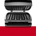 4-Serving Classic Plate Electric Indoor Grill and Panini Press, Black ...