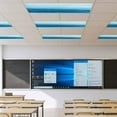 Fluorescent Light Covers for Ceiling Lights Classroom, Sky Blue White ...