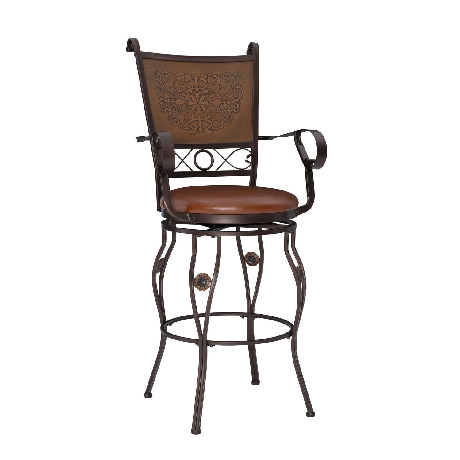 Click here for Linon Reed Barstool With Arms  Bronze prices
