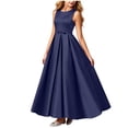 ATORRE Evening Dresses for Girls 2026 Solid Color Crewneck Sleeveless ...