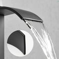 Bathroom Faucets Waterfall, Solid Brass Single Handle Hot and Cold ...