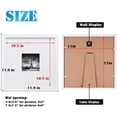 11x11 Picture Frames 4 PCS, Made of Solid Wood Covered by Plexiglass ...