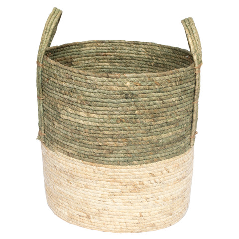 Better Homes & Gardens Natural Maize Colored Stripe Basket, Basket ...