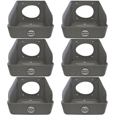 6 PACK RITE FARM PRODUCTS WASHABLE POLY EGG NESTING BOX CHICKEN LAYING ...