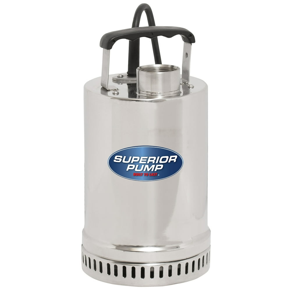 Superior Pump 91292 1/4 HP 1.25 Inch Top-Discharge Stainless Steel ...