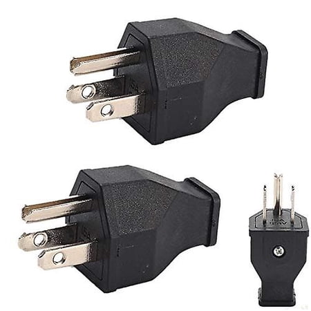 (3xpcs)15 Amp 125 Volt, Straight Blade Plug, Plug, Straight Blade ...