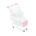 Mini Food Basket Trolley Toy Dorm Cart Shopping Carts for Groceries ...