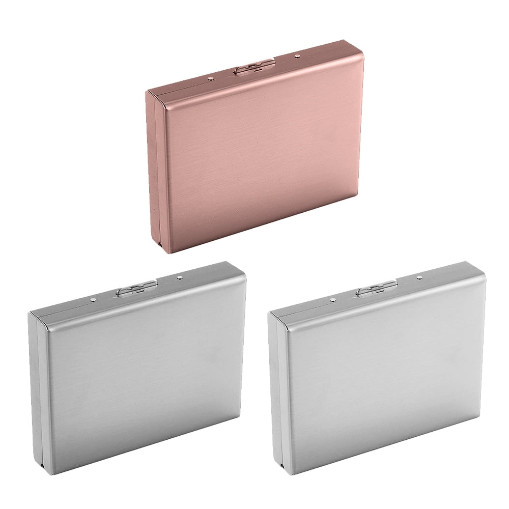 Credit card holder, mini aluminum wallet metal hard case, suitable for ...