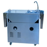 Leisure Season Outdoor Kitchen Cart with Fridge and Sink - Walmart.com
