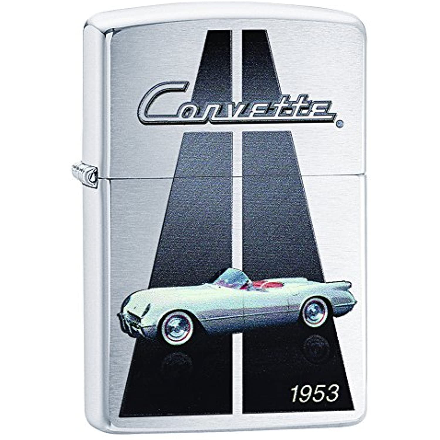 Zippo Lighter Chevy Corvette 1953 Brushed Chrome - Walmart.com