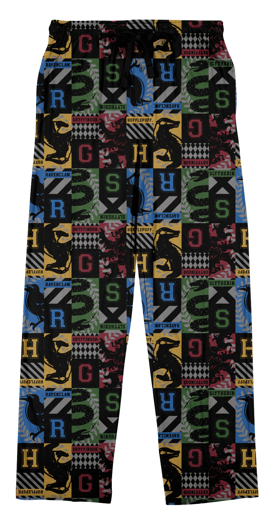 Harry Potter Hogwarts Houses AOP Men's Sleep Pajama Pants-Large ...