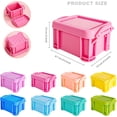 Cute Small Stackable Mini Storage Box with Lid, 8 Kinds of Macaron ...