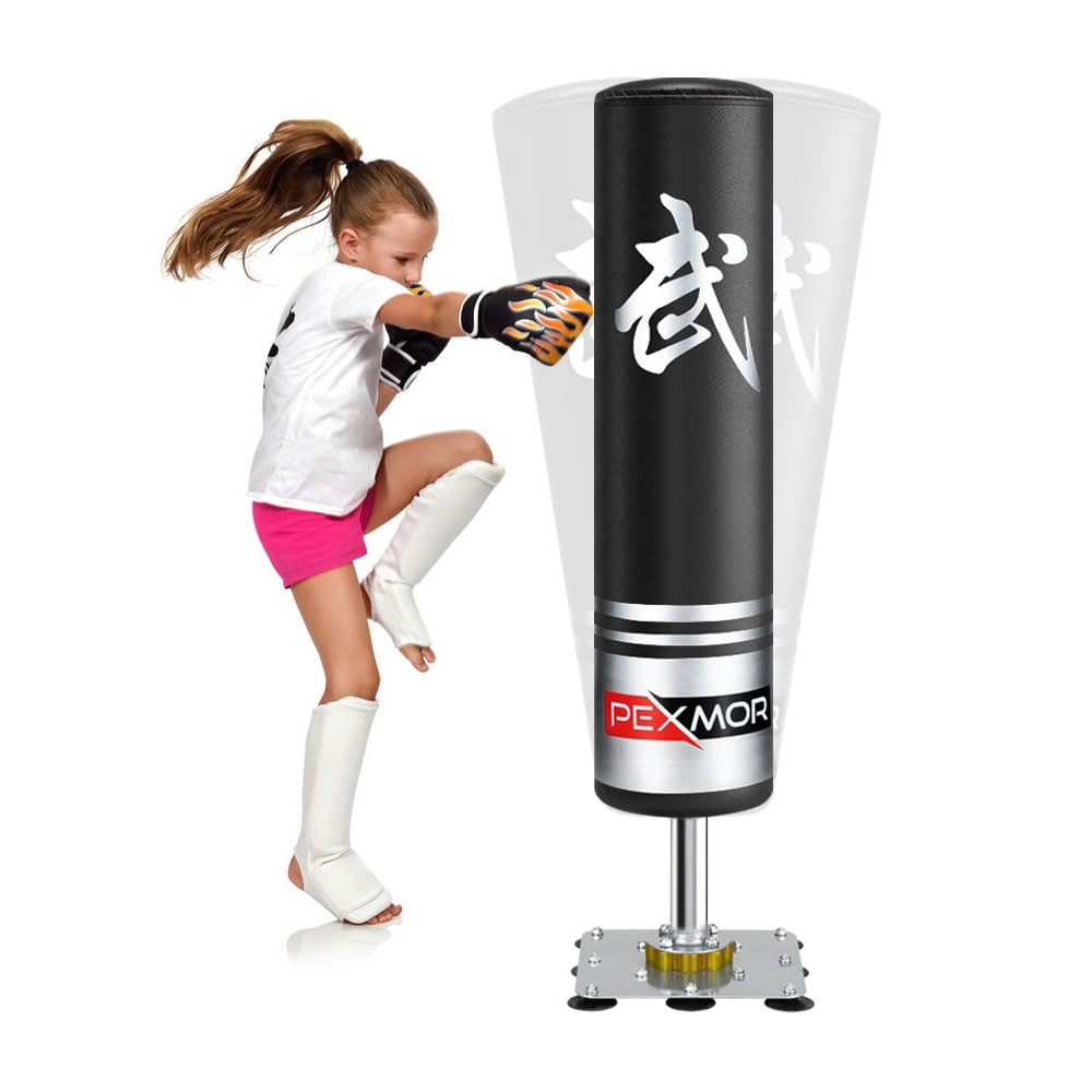 PEXMOR 47'' Kids Punching Bag, Freestanding Heavy Boxing Bag w/ Stand ...