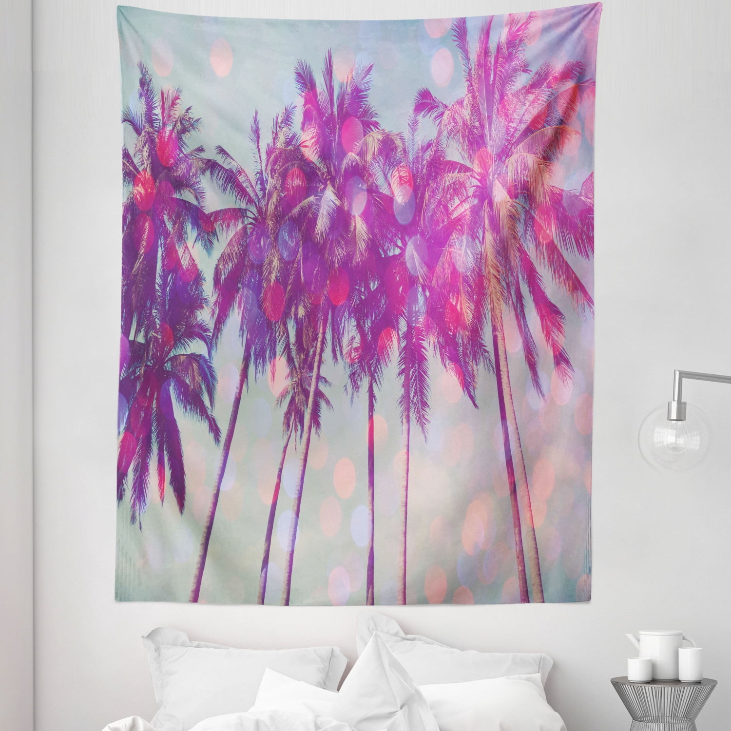 Nature Tapestry, Palm Trees Hawaiian Tropic Seashore Beach Californian ...