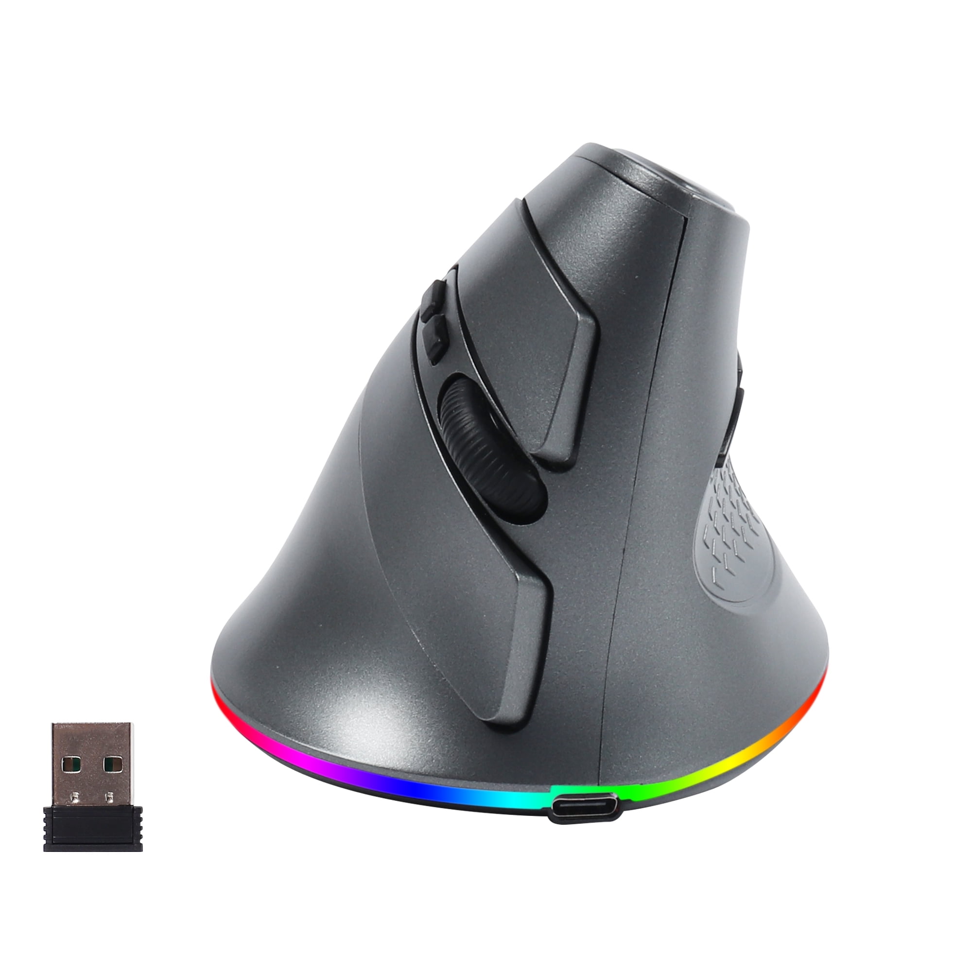 SHARE SUNSHINE Ergonomic Wireless Mouse 2.4G+Bluetooth Dual-mode ...