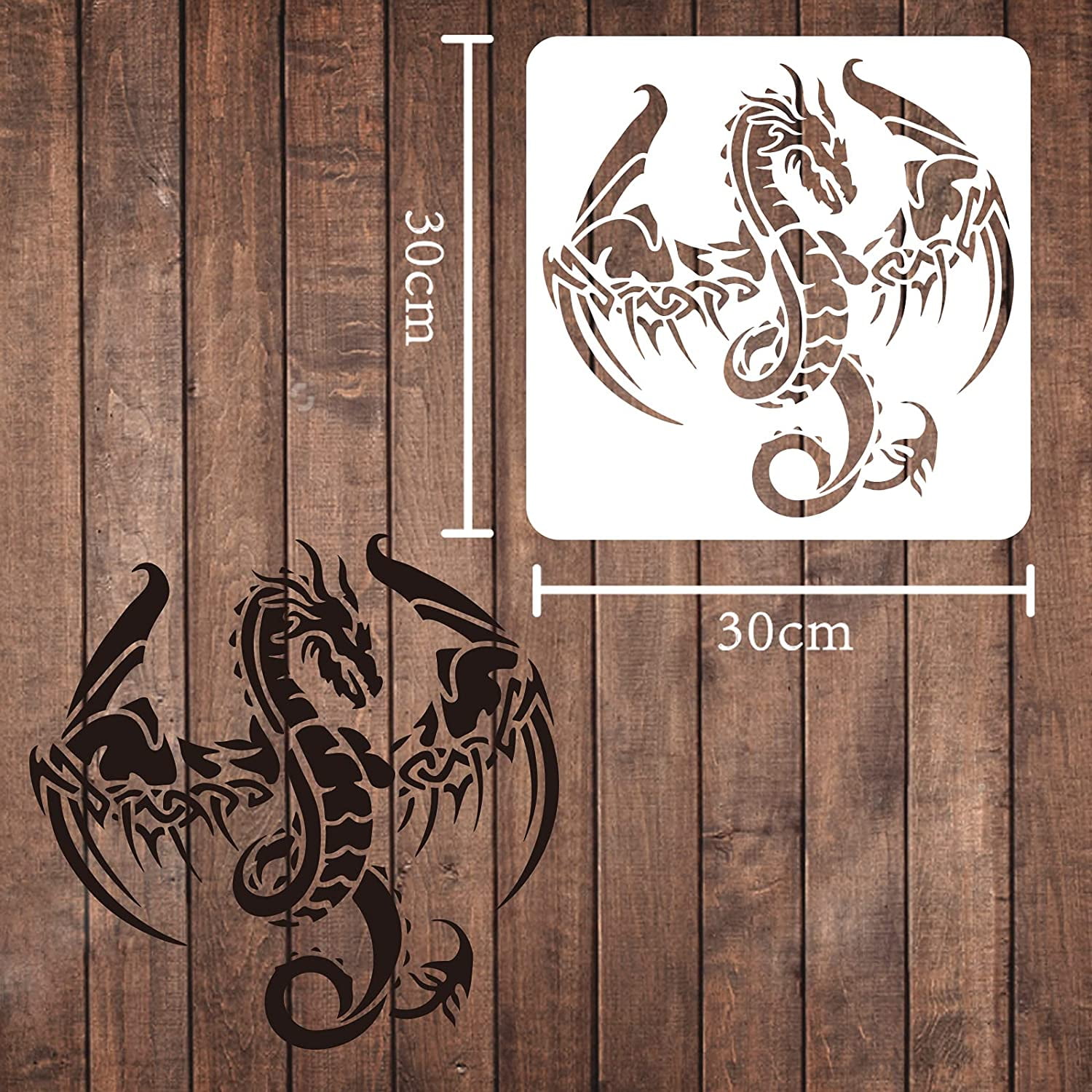 Dragon Stencil For Kids