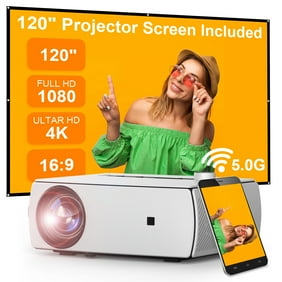 VANKYO Projector Screen 120 inches 16:9 Portable Indoor Outdoor ...
