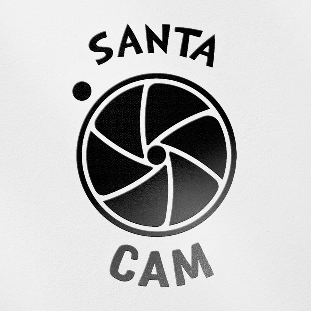 Transparent Decal Stickers Of Santa Cam (Black) Premium Waterproof ...
