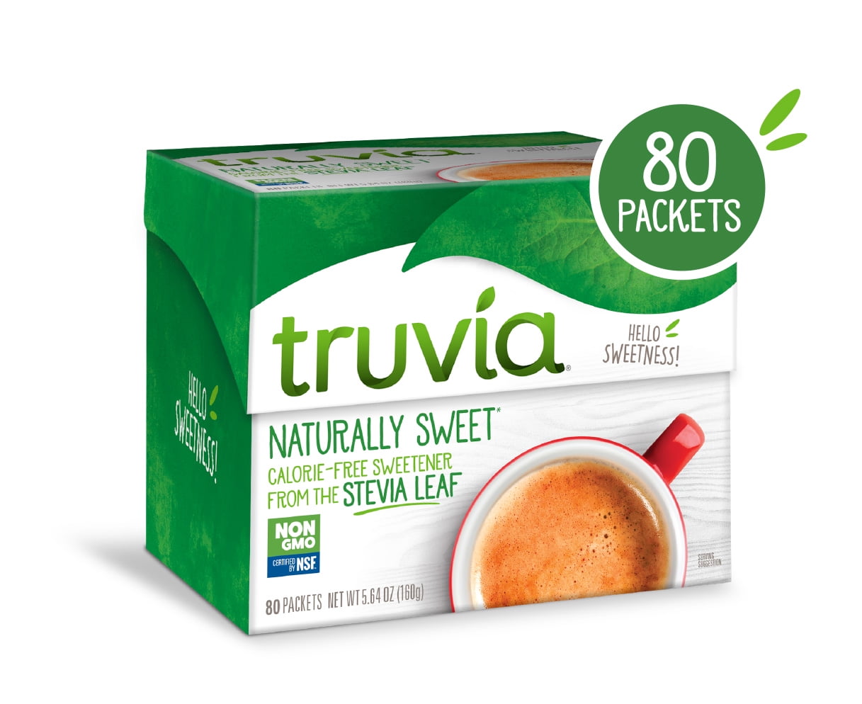 Truvia Naturally Sweet Calorie-free Sweetener from the Stevia Leaf, 80 ...