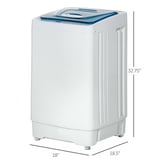 HOMCOM 2-In-1 Compact Washer and Spin Dryer, 1.38Cu.Ft Automatic, 8 ...
