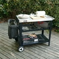 Royal Gourmet PC3404S Movable 3-Shelf Grill Table with Removable Trash ...