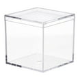 Merotable Square Cube 4Pcs Durable strong Clear Acrylic Storage Boxes ...
