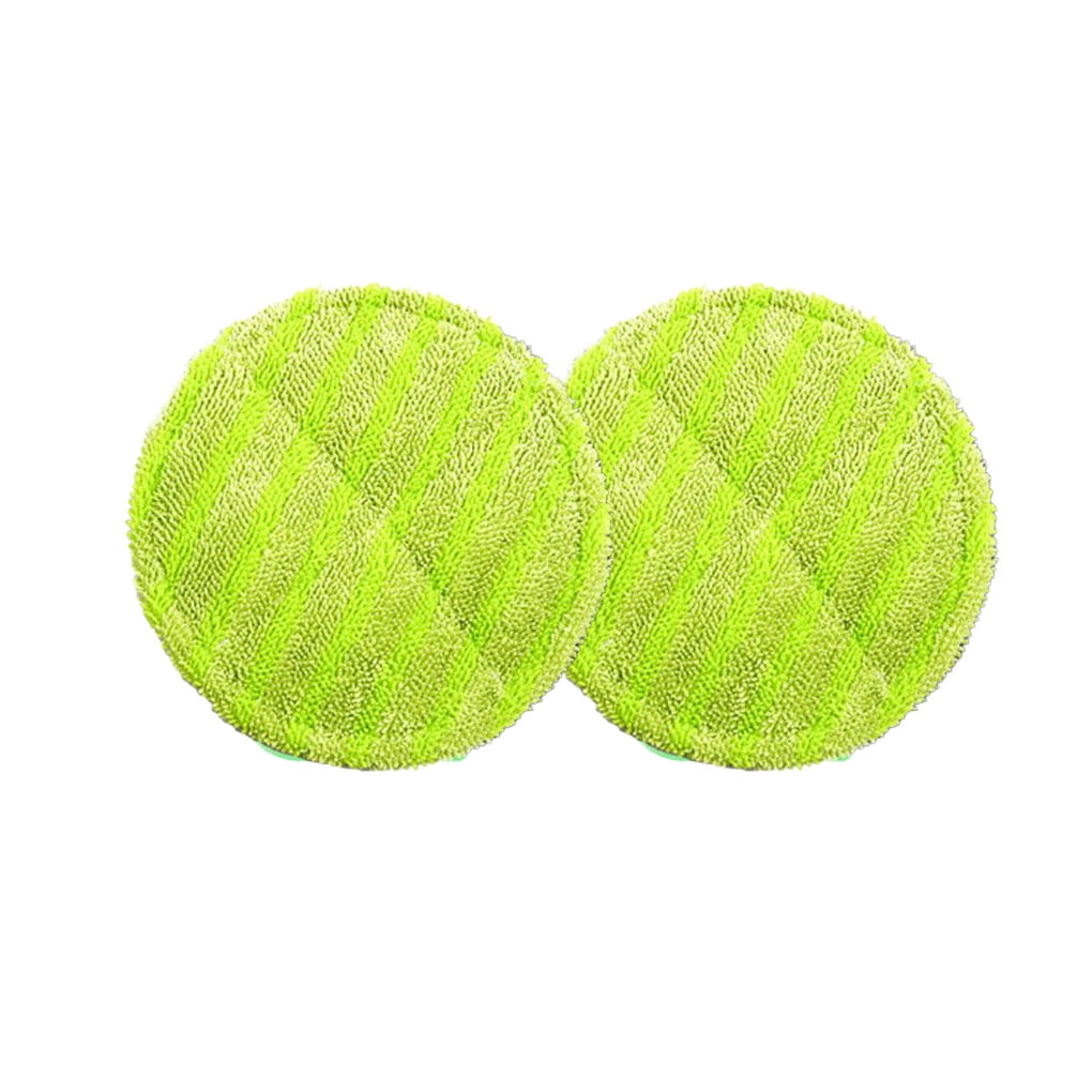 Linyer 2 Pieces Cordless Rotary Electric Mops Replacement Pad Round ...