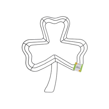 2Pcs Metal Wreath Frame DIY Shamrock Shaped Wire Wreath Frame Crafts ...