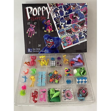 Christmas Countdown Calendar Blind Box Poppy Toys Blind Box Christmas ...