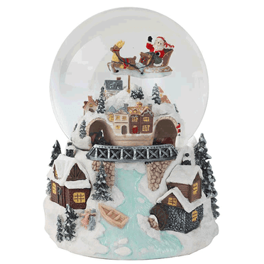 Plus Size Christmas Snow Globe Snowman Tree - Snow Globe with 8 Songs ...
