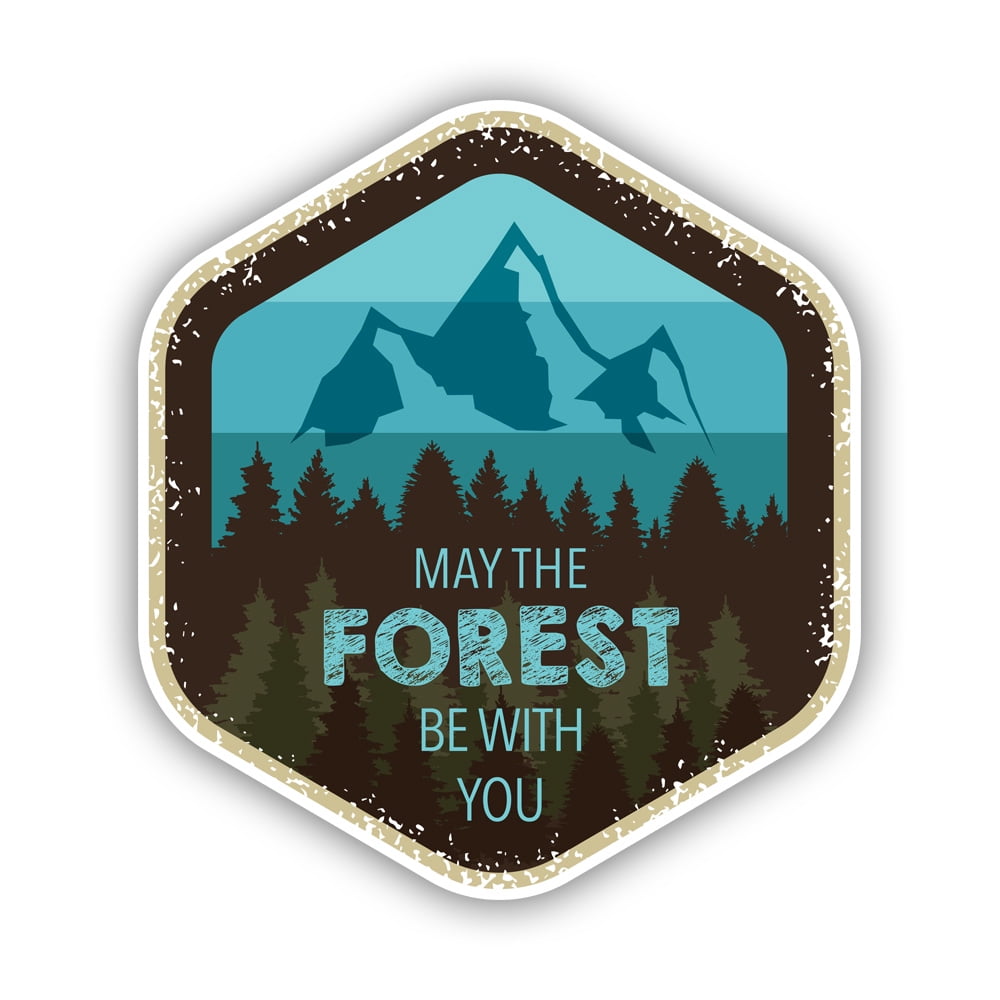 May The Forest Be With You Sticker Decal - Self Adhesive Vinyl ...