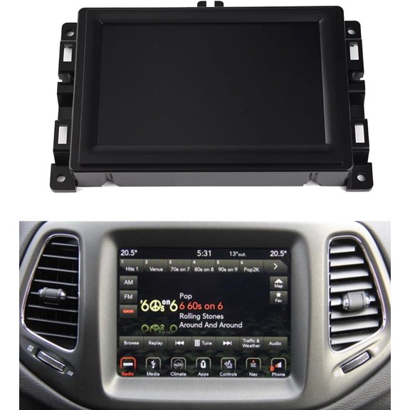 7" LCD Display Touch Screen Radio Navigation For Jeep Compass 2017-2020 ...